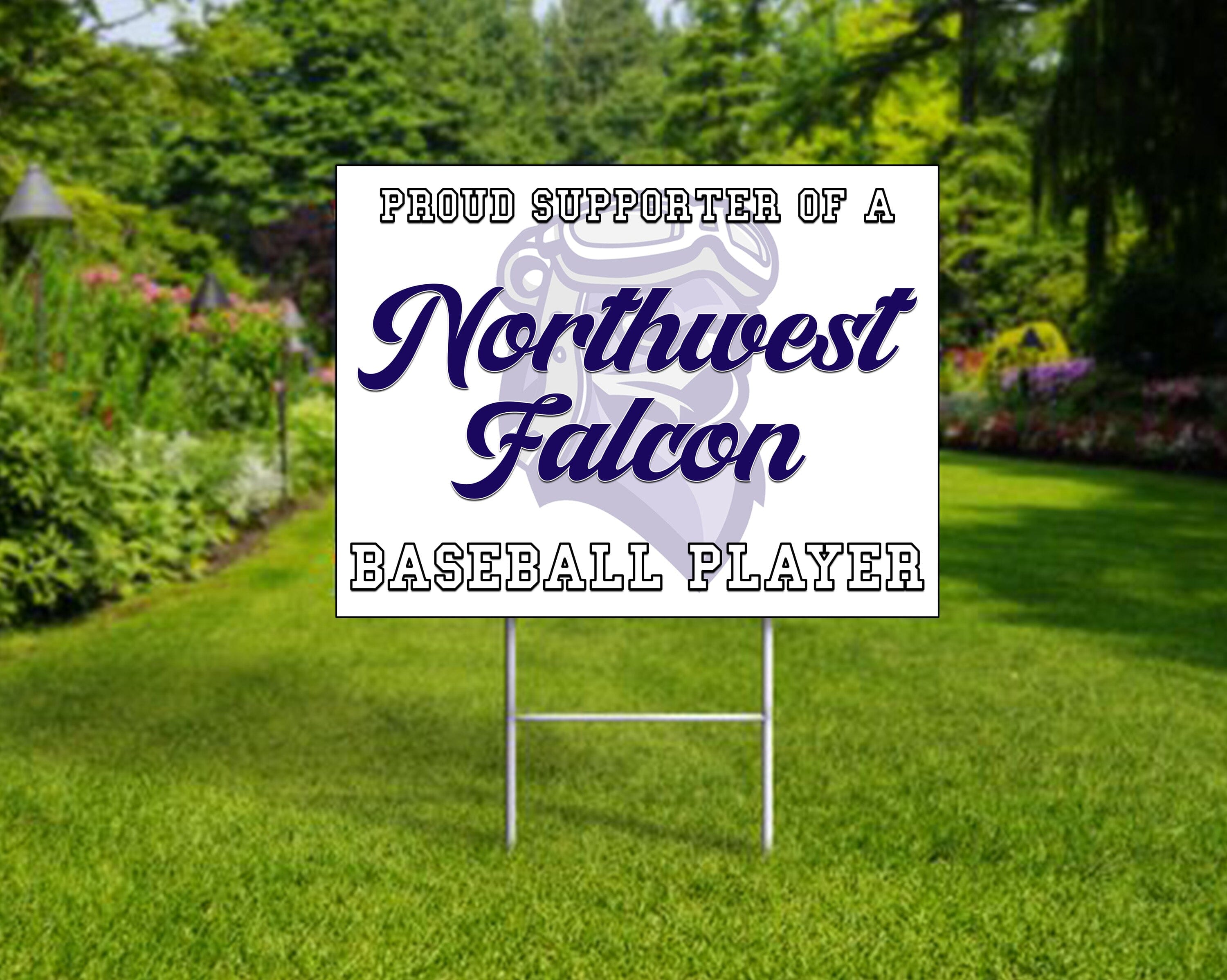 Custom yard signs - Lincoln Northwest Falcons - Support Student Athletes