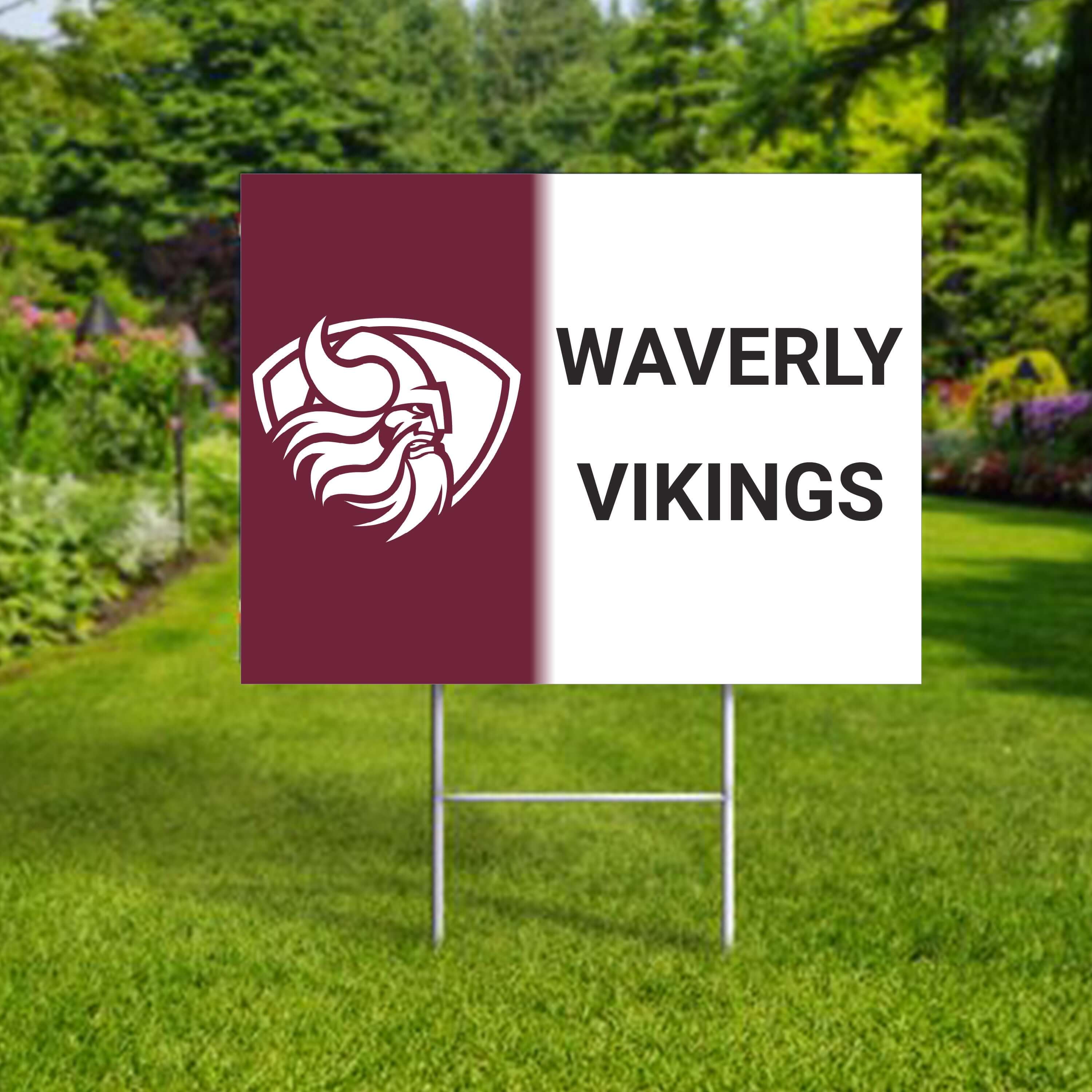 Custom Yard Signs - Waverly Vikings