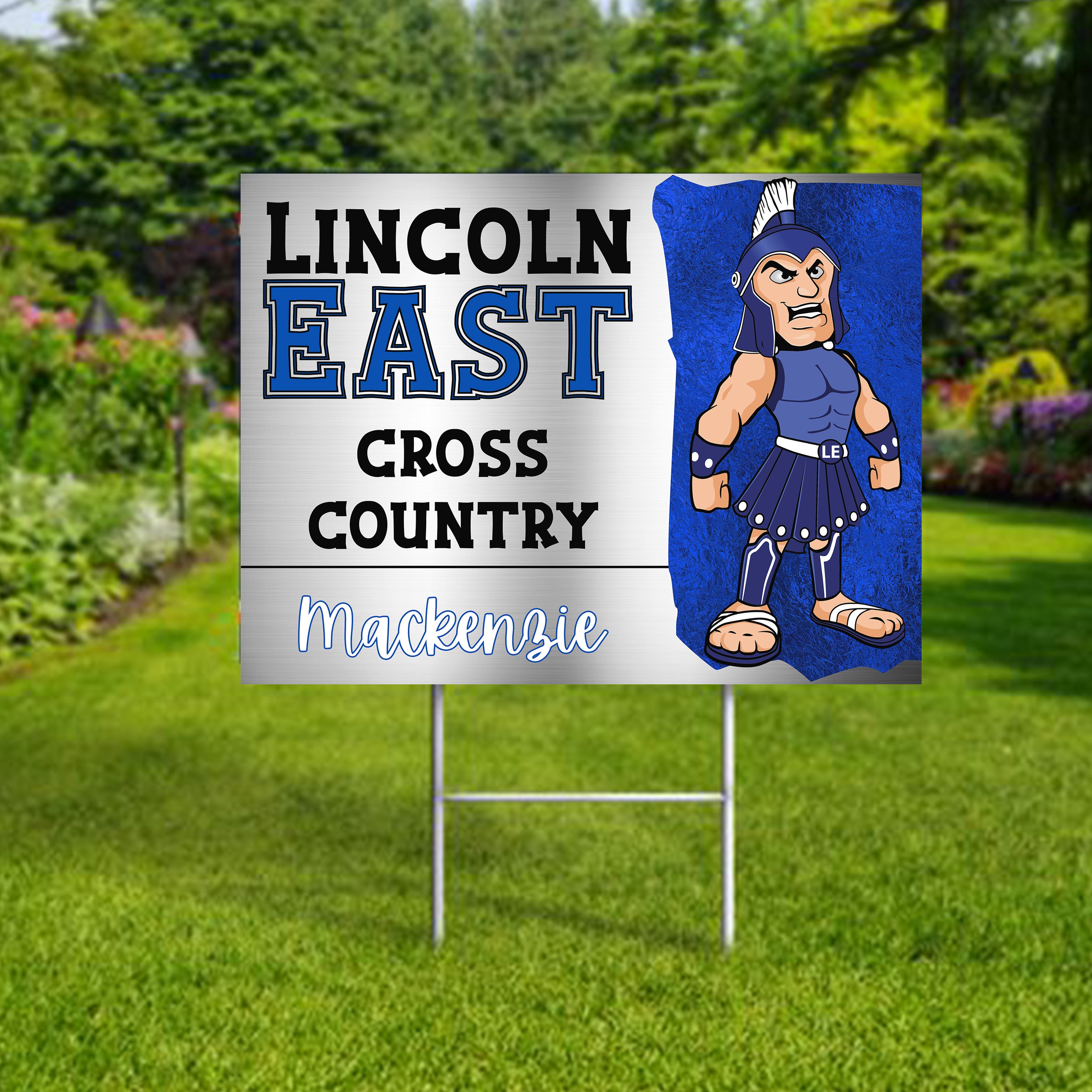 Custom Yard Signs - Lincoln East Spartans