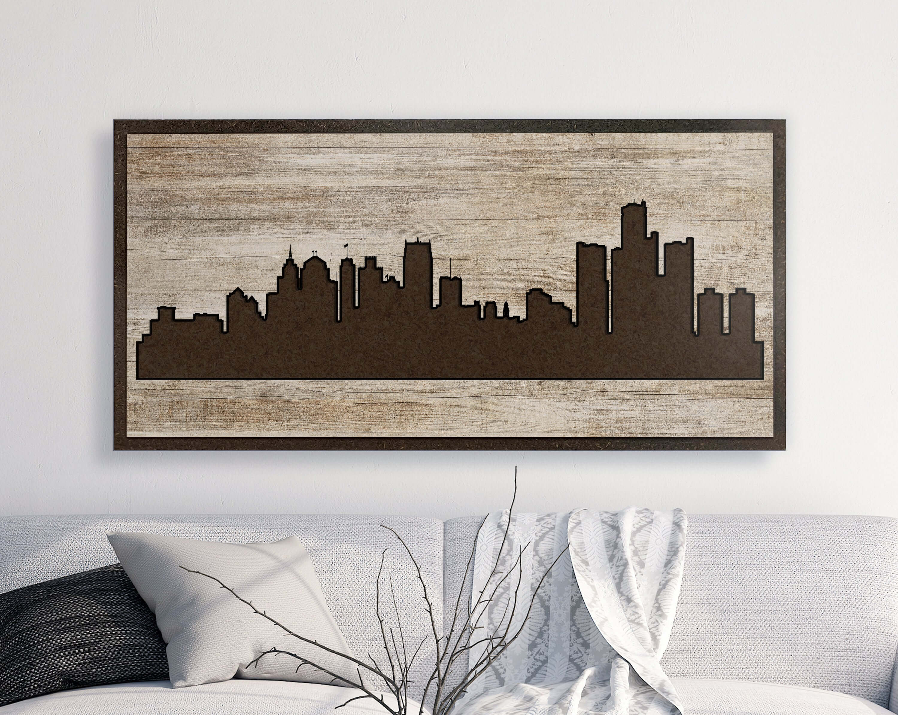 Detroit City Skyline Print Out