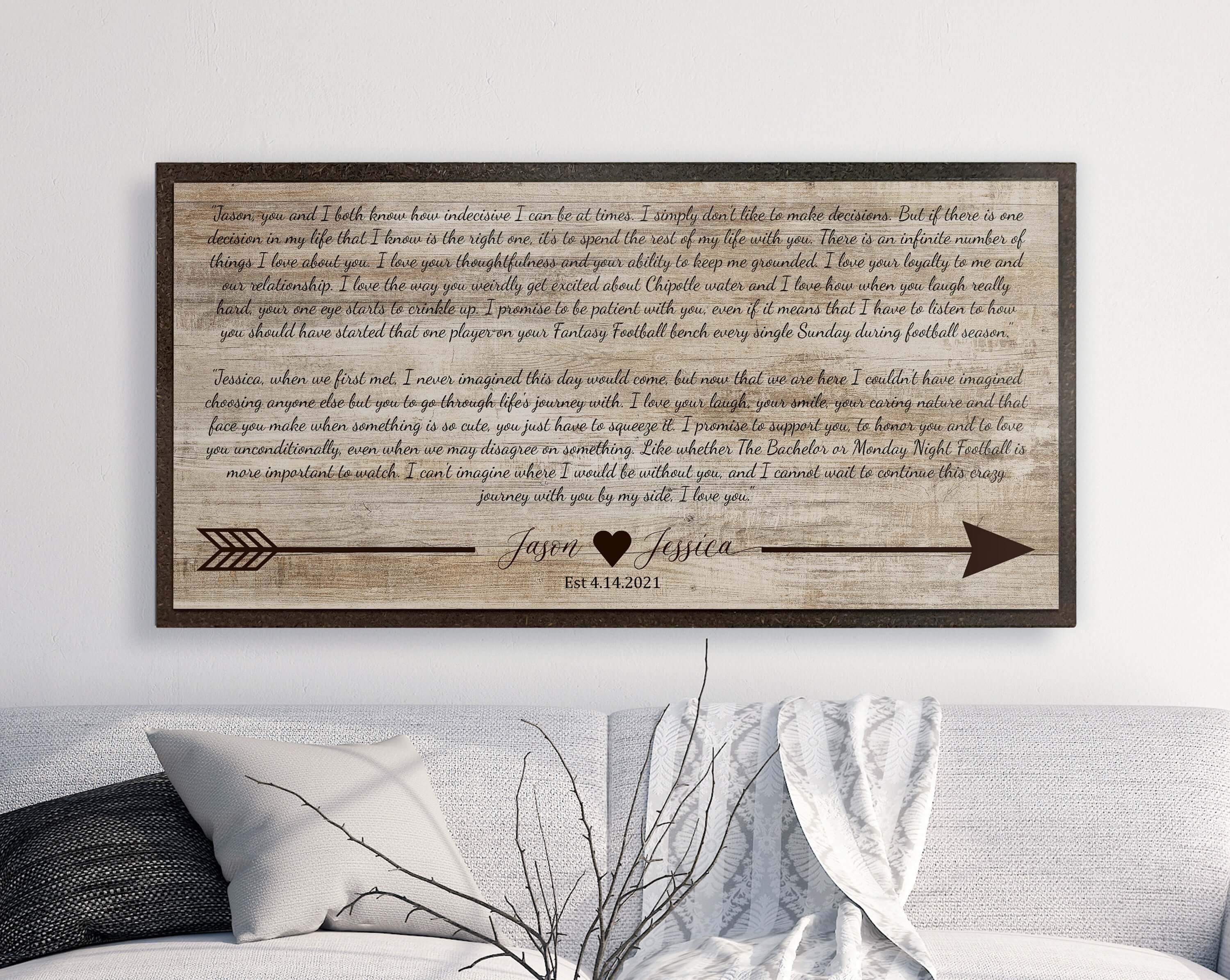 Wedding Vow Sign